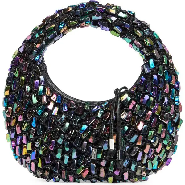 Staud Reef Beaded Bag - Black