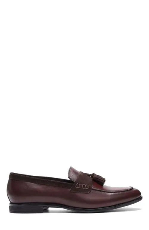 CARLOS BY CARLOS SANTANA Laurent Tassel Loafer - Brown Leather