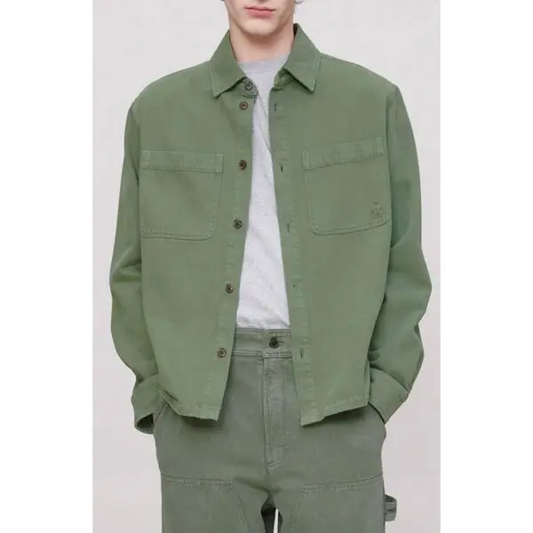 A.p.c. Leon Organic Cotton Jacket - Green