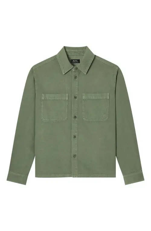 A.p.c. Leon Organic Cotton Jacket - Green