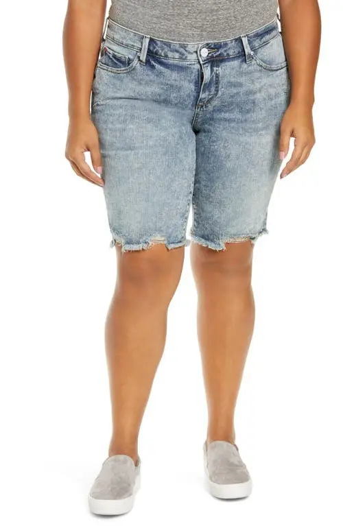 SLINK JEANS Cutoff Bermuda Shorts