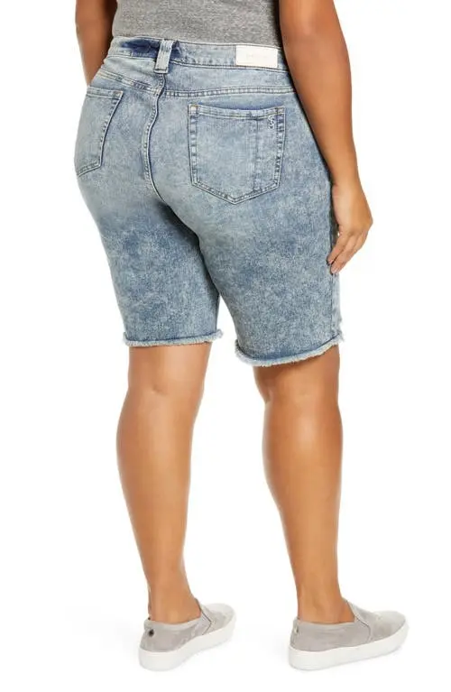 SLINK JEANS Cutoff Bermuda Shorts