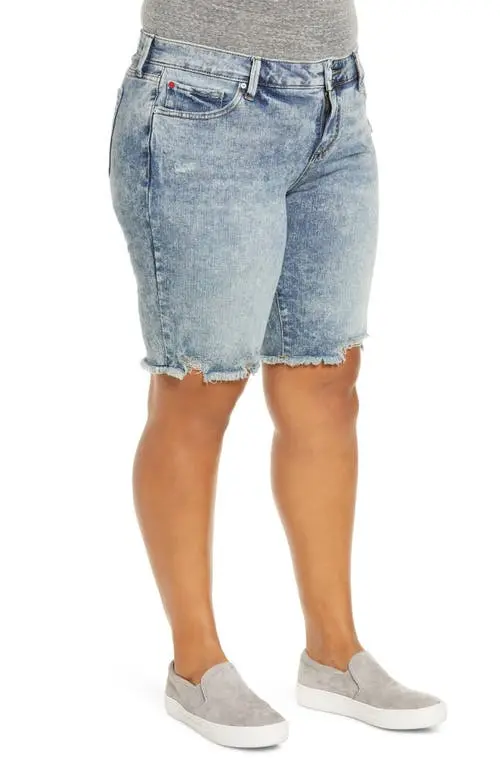 SLINK JEANS Cutoff Bermuda Shorts