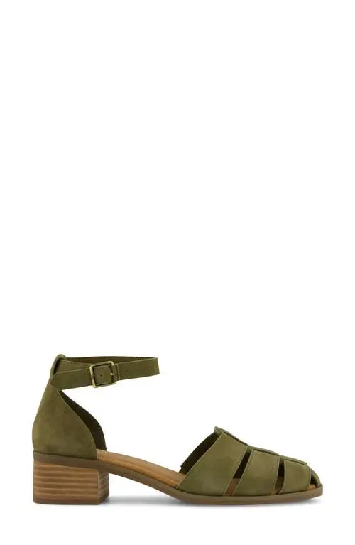 Toms Jaclyn Ankle Strap Fisherman Sandal - Medium Green