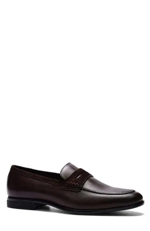 CARLOS BY CARLOS SANTANA Leon Penny Loafer - Brown Leather