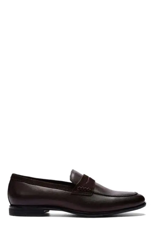 CARLOS BY CARLOS SANTANA Leon Penny Loafer - Brown Leather