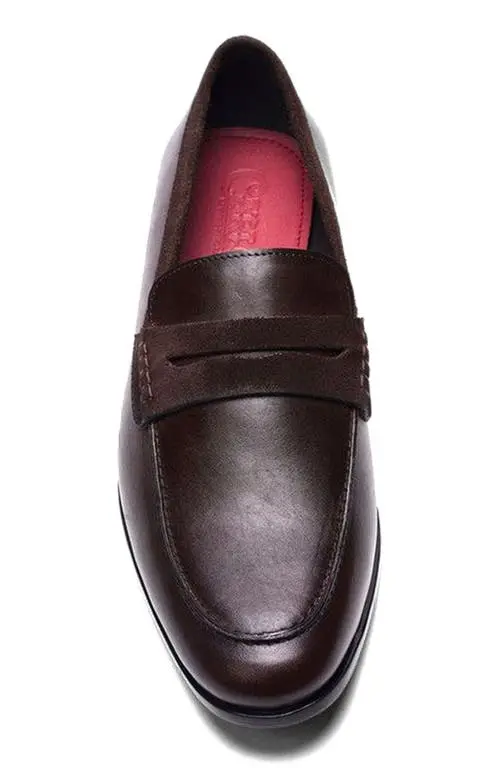 CARLOS BY CARLOS SANTANA Leon Penny Loafer - Brown Leather