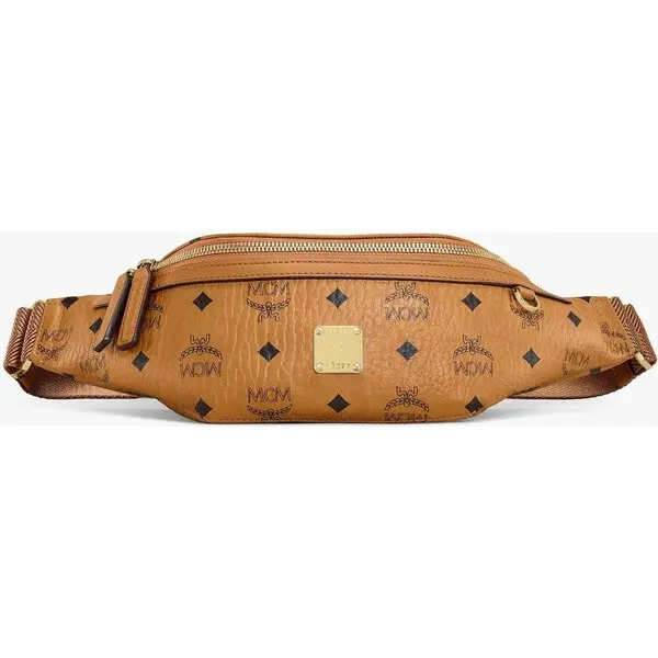 Mcm Fursten Belt Bag - Cognac