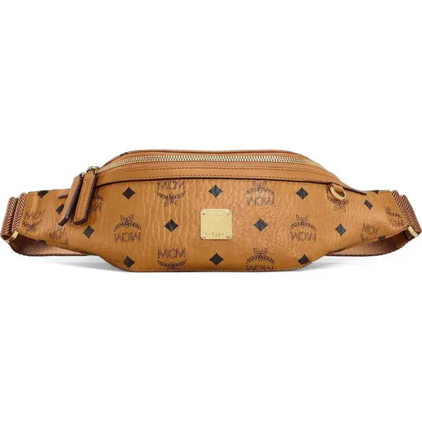 Mcm Fursten Belt Bag - Cognac