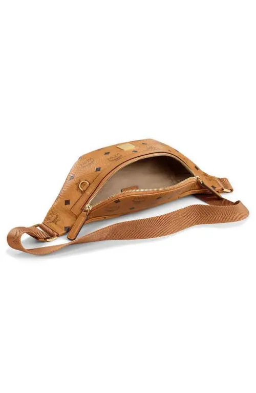 Mcm Fursten Belt Bag - Cognac