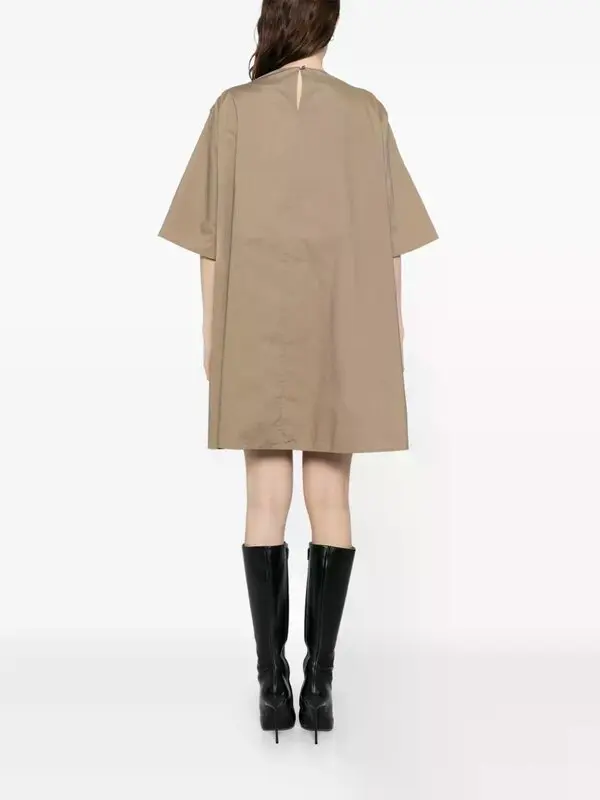 JNBY Bow Pleat Dress - Brown