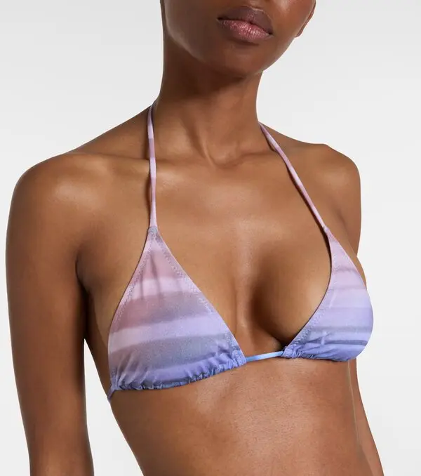 JEAN PAUL GAULTIER Halterneck Bikini Top - Purple