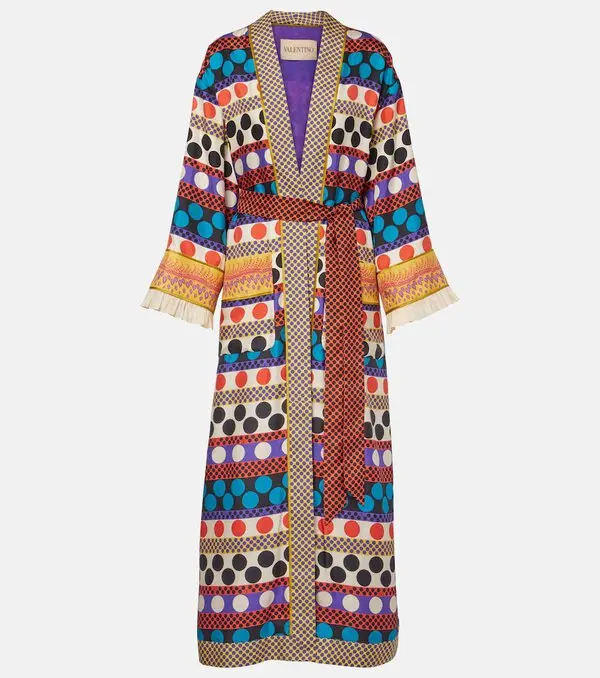 Valentino Garavani Polka-dot Silk Beach Cover-up - Multicoloured