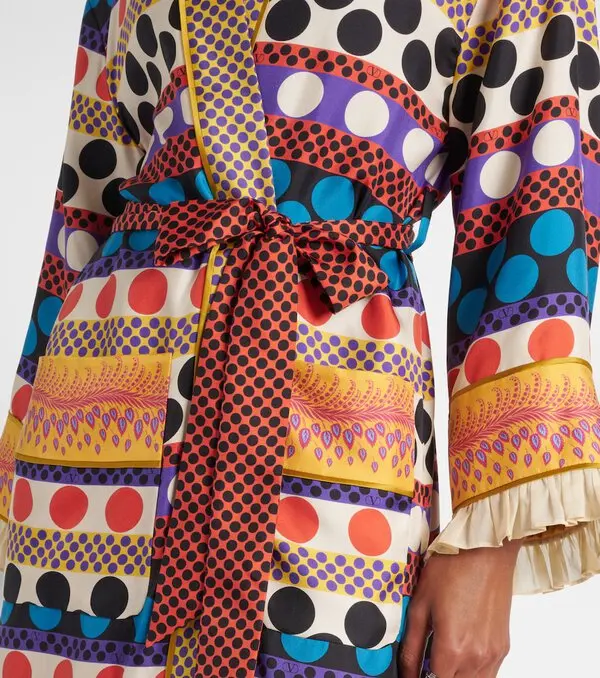 Valentino Garavani Polka-dot Silk Beach Cover-up
