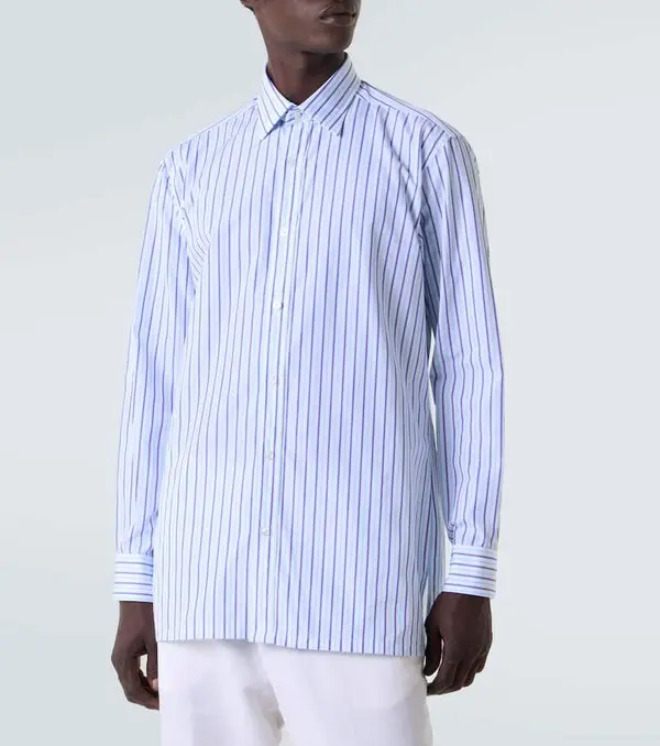 Charvet Striped Cotton Poplin Shirt