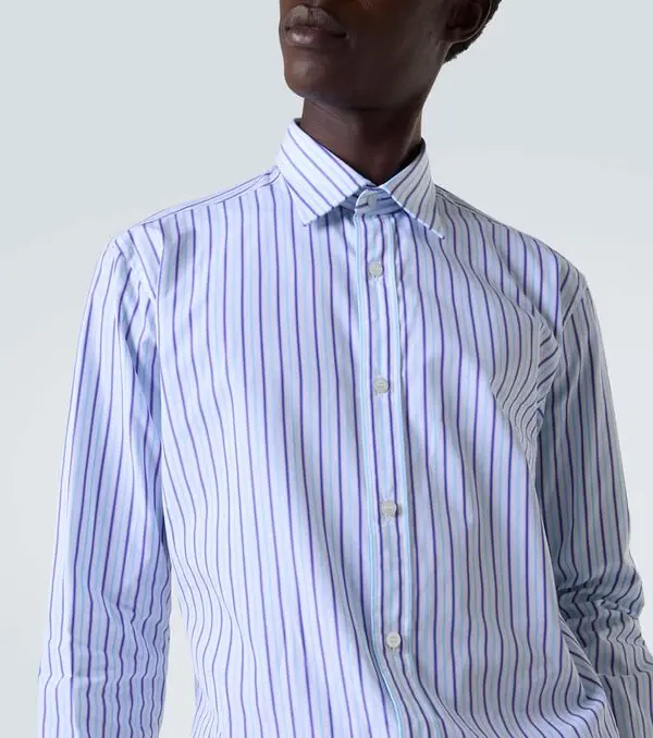 Charvet Striped Cotton Poplin Shirt
