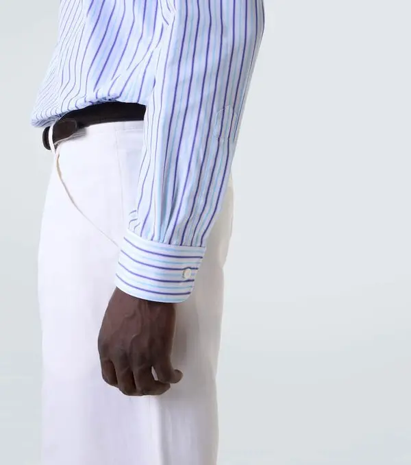 Charvet Striped Cotton Poplin Shirt