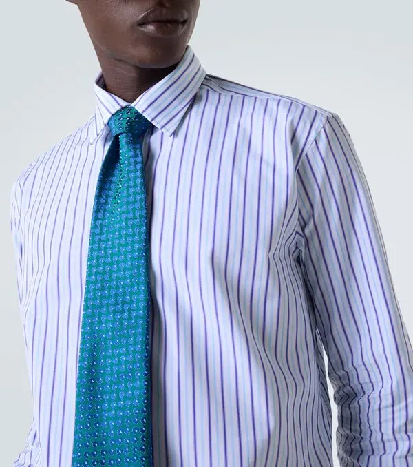 Charvet Striped Cotton Poplin Shirt