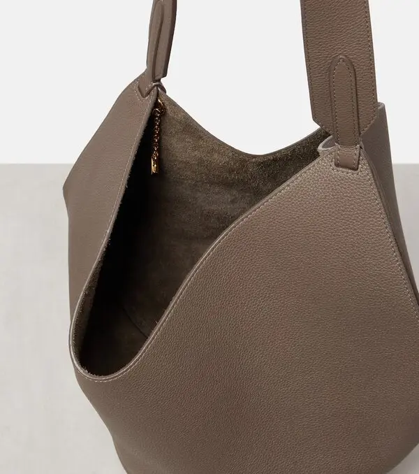 Khaite Lotus Small Leather Tote Bag