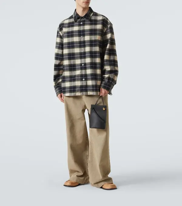 Loewe Pebble Dice Pocket Leather Shoulder Bag