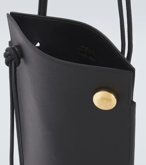 Loewe Pebble Dice Pocket Leather Shoulder Bag