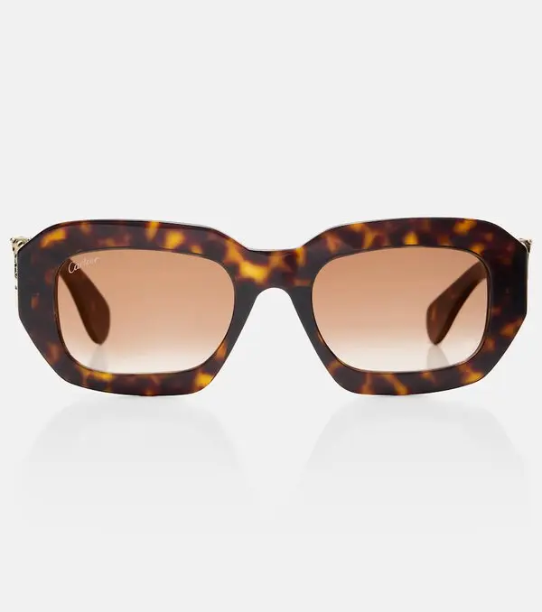 Cartier Panthère De Square Sunglasses - Brown