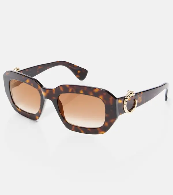 Cartier Panthère De Square Sunglasses - Brown