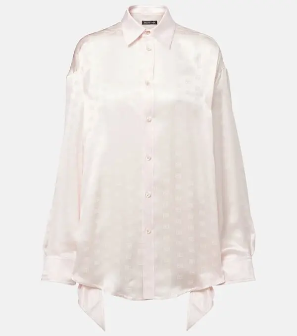 Balenciaga Silk Satin Shirt - Pink