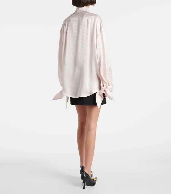 Balenciaga Silk Satin Shirt - Pink