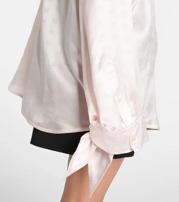 Balenciaga Silk Satin Shirt - Pink