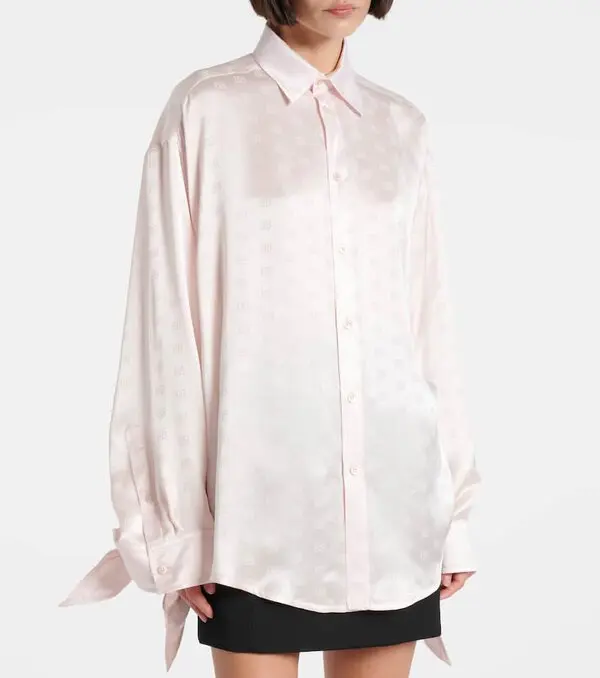 Balenciaga Silk Satin Shirt - Pink