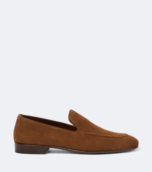 Manolo Blahnik Truro Suede Loafers - Green