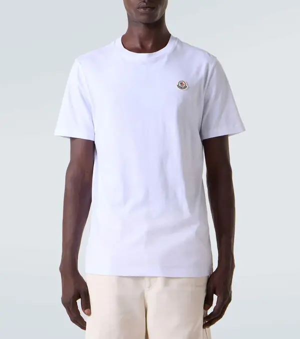 Moncler Set Of 3 Cotton Jersey T-shirts - White