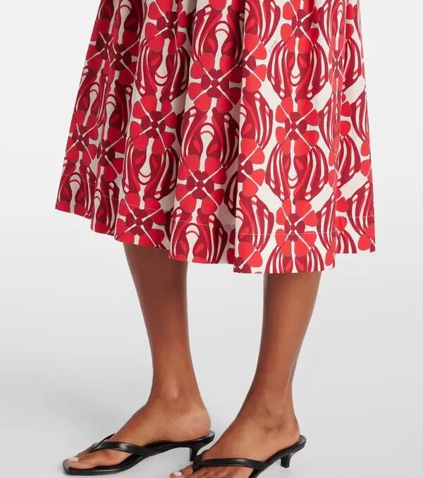 La DoubleJ Libertine Printed Cotton Shirt Dress - Red