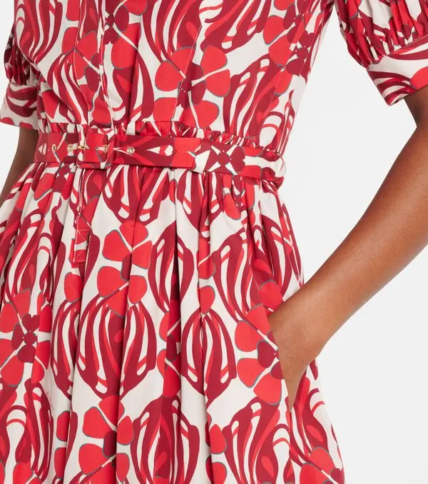 La DoubleJ Libertine Printed Cotton Shirt Dress - Red