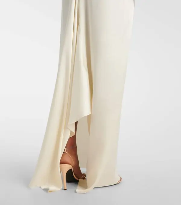 Victoria Beckham Draped Satin Gown