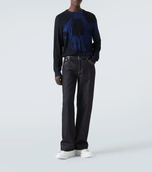 Alexander McQueen Mid-rise Wide-leg Jeans