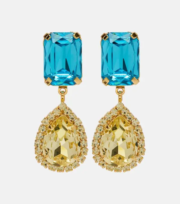 Magda Butrym Crystal-embellished Drop Earrings - Gold