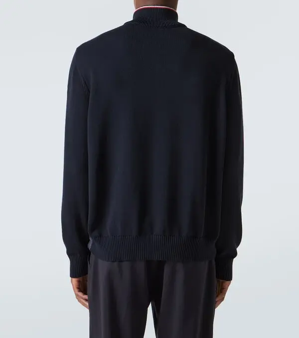 Moncler Down-paneled Cotton Cardigan