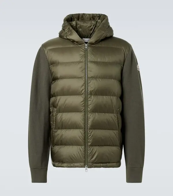 Moncler Quilted Wool And Down Jacket