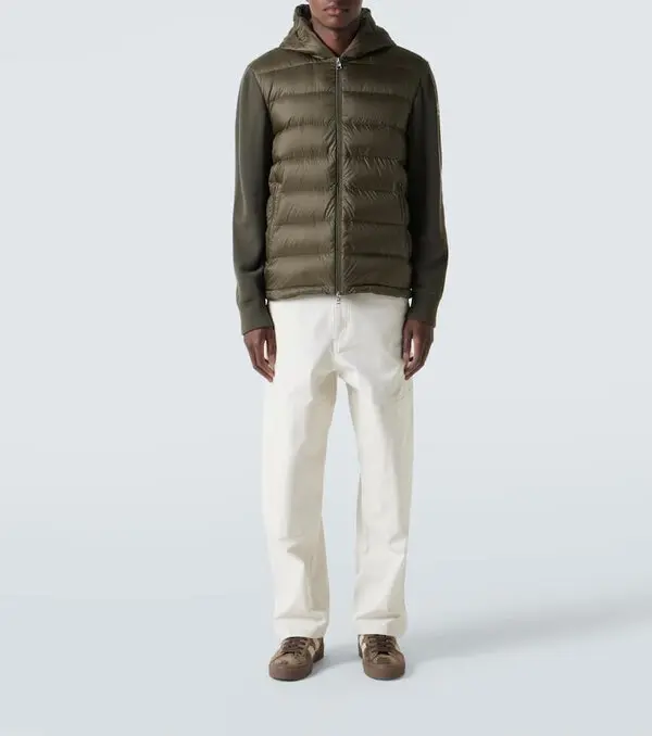 Moncler Quilted Wool And Down Jacket