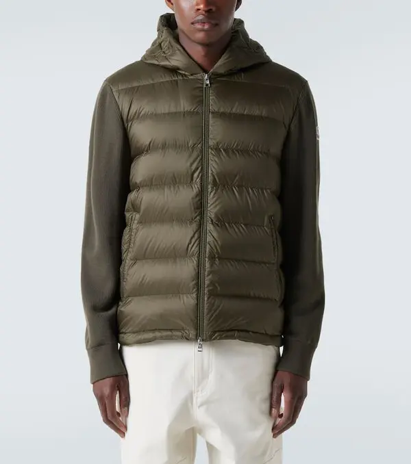 Moncler Quilted Wool And Down Jacket