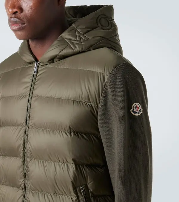 Moncler Quilted Wool And Down Jacket