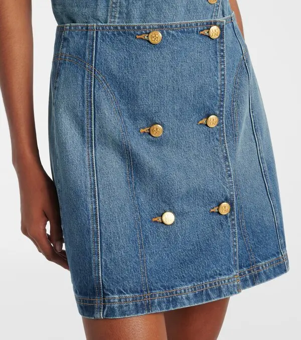 Ulla Johnson Clara Denim Mini Skirt - Blue