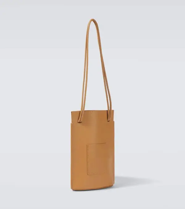 Loewe Pebble Dice Leather Shoulder Bag - Brown