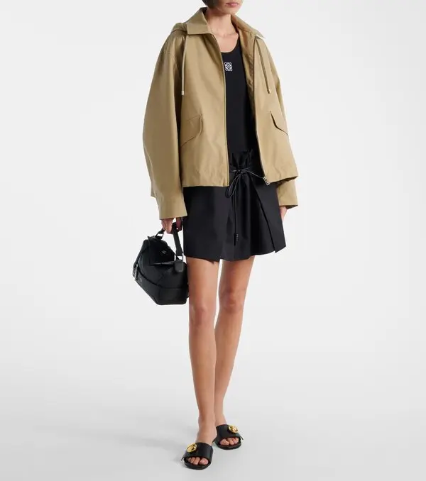 Loewe Pebble 45 Leather Mules - Black