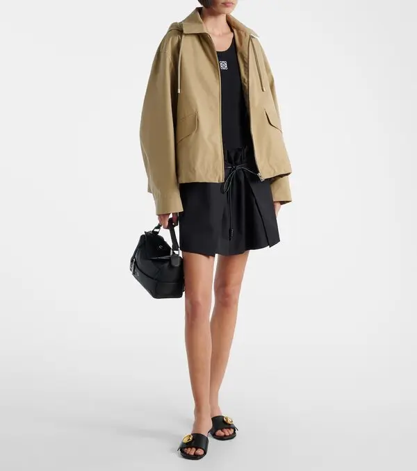 Loewe Pebble 45 Leather Mules - Black