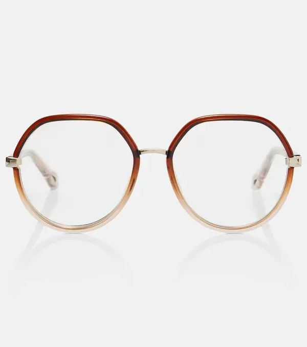 Chloé Round Frame Glasses - Brown