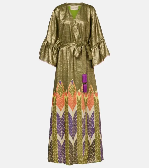 Valentino Garavani Printed Silk-blend Gown