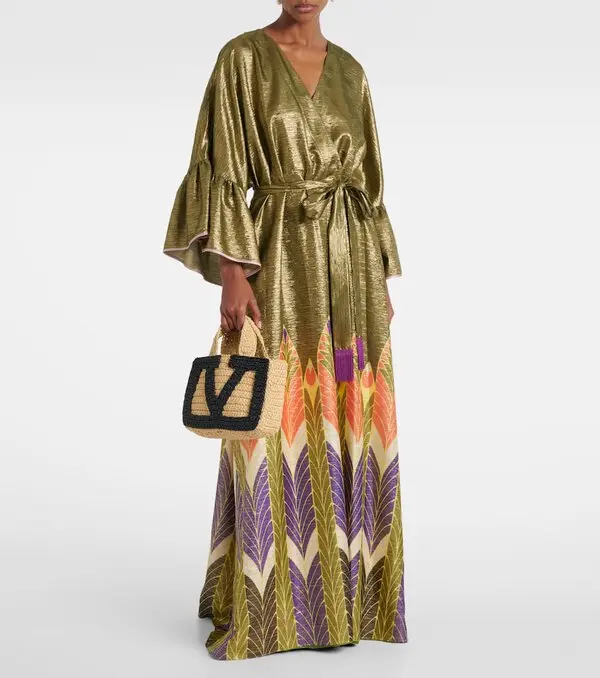 Valentino Garavani Printed Silk-blend Gown